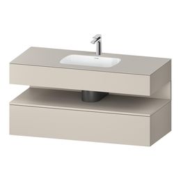 Duravit Einbauwaschtisch-M&ouml;bel-Set Qatego 120x55x60cm, Tau ma, Konsolen-Waschtischunterbau (QA4787091910000)