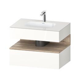 Duravit Einbauwaschtisch-M&ouml;bel-Set Qatego 80x55x60cm, E Ma/w g, Kon-WTU, Nischenb (QA4785055220010)