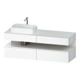 Duravit Waschtischunterschrank Qatego 160x55x60cm, w hgl/we m, Pl, Beck. li (QA4777022180000)