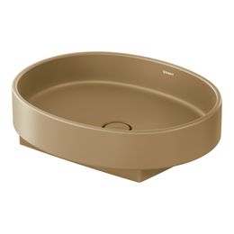 Duravit Aufsatzwaschtisch Balcoon 55x45cm, o. Hahnl., &Uuml;L, Clay terra matt (241055AM79)
