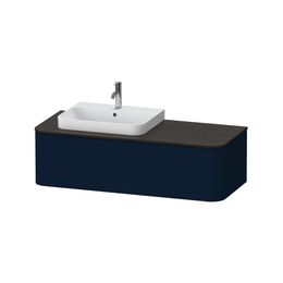 Duravit Waschtischunterschrank Happy D.2 Plus 130x55cm, 1 A, f AWT, B li, blau s-matt (HP4942L9898)