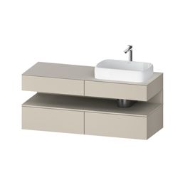 Duravit Waschtischunterschrank Qatego 140x55x60cm, T m, Konsolenpl., Beck. re (QA4766083830000)