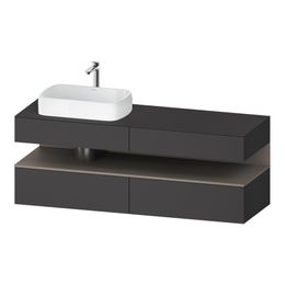 Duravit Waschtischunterschrank Qatego 160x55x60cm, ba m/Gr m, Pl, Beck. li (QA4777043490000)