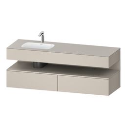 Duravit Einbauwaschtisch-M&ouml;bel-Set Qatego 160x50x60cm, Kon-WTU, Beck. li, Tau ma (QA4795091910000)