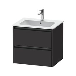 Duravit Waschtischunterschrank Ketho.2 61x48cm, graph matt, 2 Schub., wandh&auml;ngend (K25262080800000)