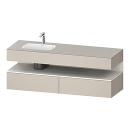 Duravit Einbauwaschtisch-M&ouml;bel-Set Qatego 160x50x60cm, Kon-WTU, B, B l, w m/ta ma (QA4795084910010)