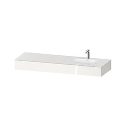 Duravit Einbauwaschtisch-M&ouml;bel-Set Qatego 160x55x17cm, m K, 1 AS, m &Uuml;, B r, we hgl (QA4694022220000)
