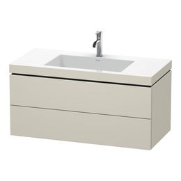 Duravit Waschtischunterschrank c-bonded L-Cube 100x48cm, 1 HL, T matt, 2 Schub., wandh&auml;ngend (LC6928O8383)