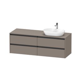 Duravit Waschtischunterschrank Ketho.2 160x55cm, B re, bas. ma, 4 Schub., wandh&auml;ngend (K24899R43430000)