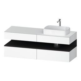 Duravit Waschtischunterschrank Qatego 160x55x60cm, gra m/we m, Pl, Beck. re (QA4778080180000)
