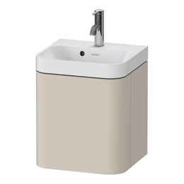 Duravit M&ouml;belwaschtisch Happy D.2 Plus 40x36cm, 1 T., Anschl li, m HL, Tau matt (HP4340O83830000)