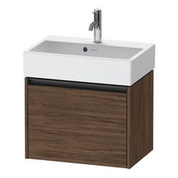 Duravit Waschtischunterschrank Ketho.2 Compact 58,4x39x44cm, 1 Ausz., wandh&auml;ngend, Nussb dkl. (K25073021210000)