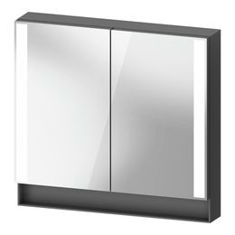 Duravit Universal-Spiegelschrank Qatego 80x75x15,5cm, Graphit matt, 2 T&uuml;ren (QA7151049490000)