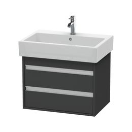 Duravit Waschtischunterschrank Ketho 65x44cm, graph ma, 2 Schubk., wandh&auml;ngend (KT662404949)