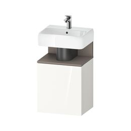 Duravit Waschtischunterschrank Qatego 44x35x64,5cm, 1 T, T l, bas. matt/we hgl (QA4076L43220000)