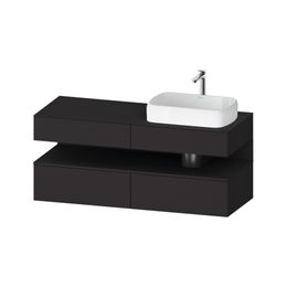 Duravit Waschtischunterschrank Qatego 140x55x60cm, gra m, Pl, Beck. re (QA4766080800000)