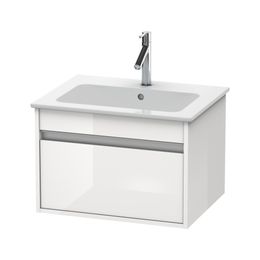 Duravit Waschtischunterschrank Ketho 60x47,5cm, we hgl, 1 Auszug, wandh&auml;ngend (KT641802222)
