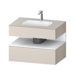 Duravit Einbauwaschtisch-M&ouml;bel-Set Qatego 80x55x60cm, we m/tau ma, Konsolen-Waschtischunterbau (QA4785018910000)