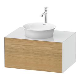 Duravit Waschtischunterschrank o. ES White Tulip 75,1x35x 41cm, bod., Ei Nat mas/wei&szlig; hgl (WT49750H5850010)