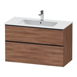 Duravit Waschtischunterschrank D-Neo 101x46,2cm, sw/Nuss N, 1 Kast, 1 Ausz. (DE43630BD790000)