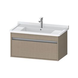 Duravit Waschtischunterschrank Ketho 80x45,5cm, leinen, 1 Auszug, wandh&auml;ngend (KT666407575)
