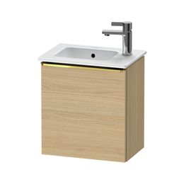 Duravit Waschtischunterschrank D-Neo 41x27,4x44cm, 1 T, An L, g pol/Eiche Nat (DE4259L34300000)