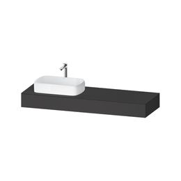 Duravit Konsole Qatego 160x55x17cm, gra ma, 1 Ausschn, Beck. li (QA4806049490000)