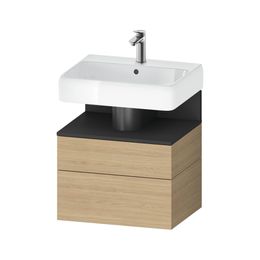 Duravit Waschtischunterschrank Qatego 59x47x59cm, gra m/E N, 1 Kast, 1 Ausz. (QA4393049300000)