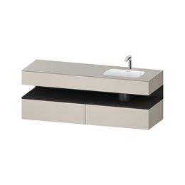 Duravit Einbauwaschtisch-M&ouml;bel-Set Qatego 160x50x60cm, Kon-WTU, B r, gra m/ta ma (QA4796080910000)