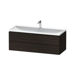 Duravit M&ouml;bel-Set L-Cube 120x48x48cm, m HL, Nussb geb., 2 Schub. (LC6953O69690000)