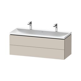 Duravit M&ouml;bel-Set L-Cube 120x48x48cm, m 2 HL, 2 Schub., Tau matt (LC6954O91910000)