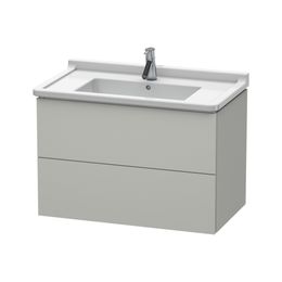 Duravit Waschtischunterschrank L-Cube 82x46,9cm, betongr ma, 2 Schub., wandh&auml;ngend (LC626500707)