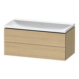 Duravit M&ouml;bel-Set L-Cube 100x48x48cm, o. Hahnl., Ei Nat, 2 Schub. (LC6952N30300000)