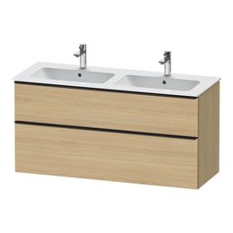Duravit Waschtischunterschrank D-Neo 128x46,2cm, 1 Kast, 1 A, sw/Ei Nat (DE43650BD300000)