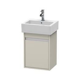 Duravit Waschtischunterschrank Ketho 40x32x55cm, wandh&auml;ngend, T&uuml;r rechts, Taupe (KT6630R9191)