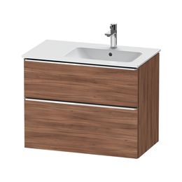 Duravit Waschtischunterschrank D-Neo 81x46,2cm, 1 Kast, B re, chr/Nussb Nat (DE4367010790000)