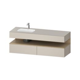 Duravit Einbauwaschtisch-M&ouml;bel-Set Qatego 160x50x60cm, Kon-WTU, B, B l, E na/tau m (QA4795030910010)