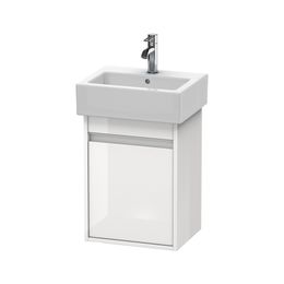 Duravit Waschtischunterschrank Ketho 40x32x55cm, wandh&auml;ngend, T li, wei&szlig; hochglanz (KT6630L2222)