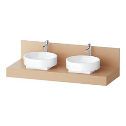 Duravit Konsole Balcoon 140x55x37cm, 2 A., Be beids., Terra ma (BA90610IHIH0000)