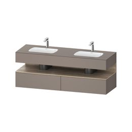 Duravit Einbauwaschtisch-M&ouml;bel-Set Qatego 160x55x60cm, Kon-WTU, B, Ei Marmo/Bas ma (QA4797055430010)