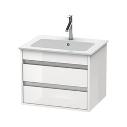 Duravit Waschtischunterschrank Ketho 60x47,5cm, we hgl, 2 Schubk., wandh&auml;ngend (KT642802222)
