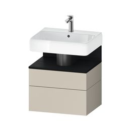 Duravit Waschtischunterschrank Qatego 59x47x59cm, E sw/tau m, 1 Kast, 1 Ausz. (QA4393016830000)