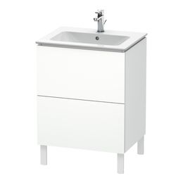 Duravit Waschtischunterschrank L-Cube 62x48,1cm, we. matt, 2 Ausz&uuml;ge, stehend (LC662508484)
