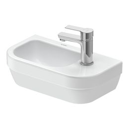 Duravit Handwaschbecken D-Code 40x22cm, m Hahnl., m &Uuml;L, we. HygGlaze (07494000412)