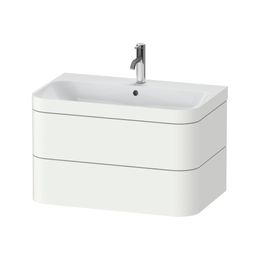 Duravit M&ouml;belwaschtisch-Unterschrank Happy D.2 Plus 77,5x49cm, 1 HL, we s-matt, 2 Schubk. (HP4637O3636)