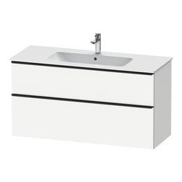 Duravit Waschtischunterschrank D-Neo 121x46,2cm, sw/w ma, 1 Schubk., 1 Ausz. (DE43640BD180000)