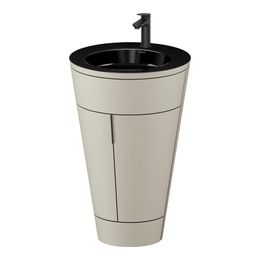 Duravit Waschtischunterschrank c-bonded Set Starck 1 56x86,4x60,5cm, st, Gr. sw, Tau s-matt (S19515OBD600000)