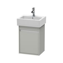 Duravit Waschtischunterschrank Ketho 40x32x55cm, wandh&auml;ngend, T re, betongrau matt (KT6630R0707)