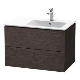 Duravit Waschtischunterschrank L-Cube 82x48,1x55cm, 2 SBK, B re, Ei dkl. geb. (LC629207272)