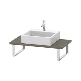 Duravit Konsole Compact L-Cube 80-200x48cm, 1 AS, St&auml; 3cm, flan. Gr hgl (LC104C08989)